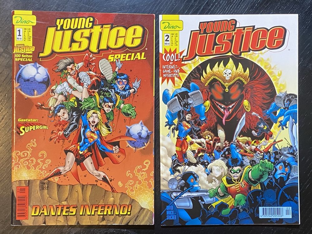 Young Justice Comics Nr.1 & 2!!! DC Panini Splitter (1-6) (Gebraucht ...