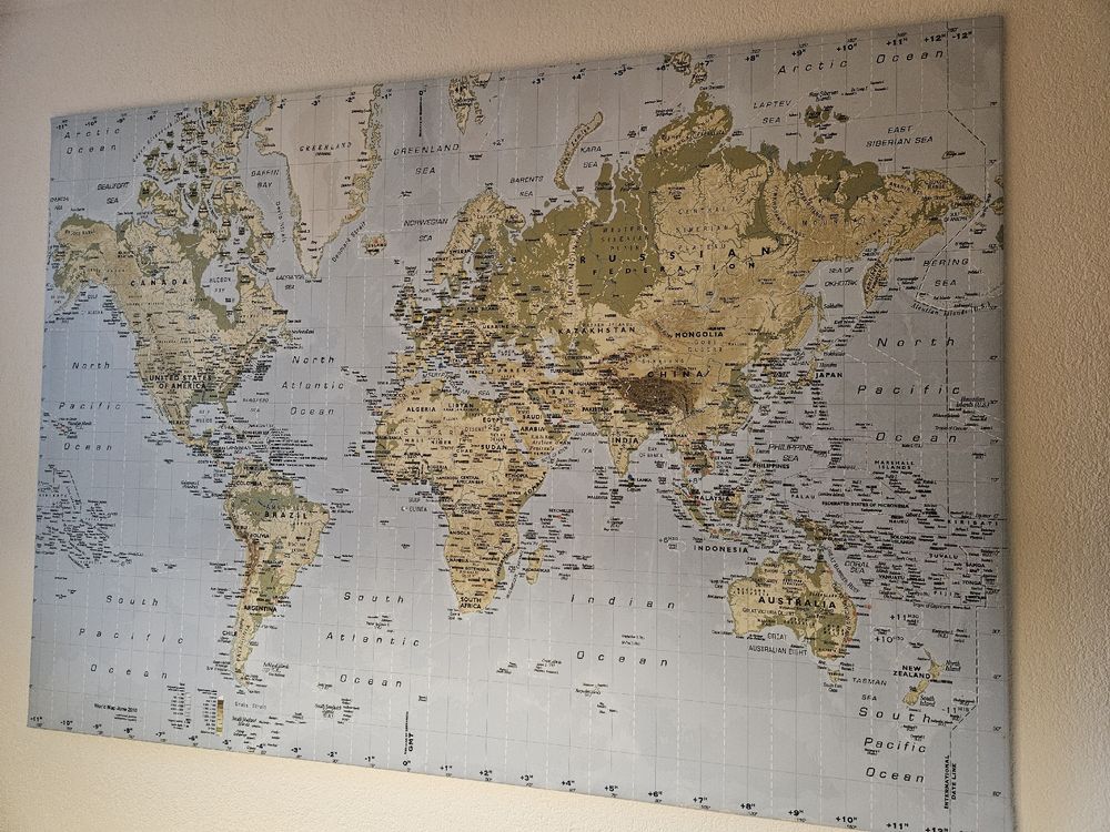 Bild Weltkarte IKEA (Gebraucht) in Wagen für CHF 51 – nur Abholung auf Ricardo kaufen