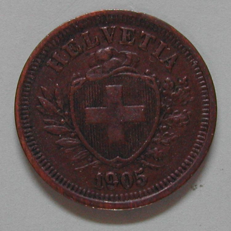 028 CH, 1 RAPPEN 1905 B, STEMPELRISS RS, ss (Gebraucht) in Bern für CHF 2.8 – mit Lieferung auf ...