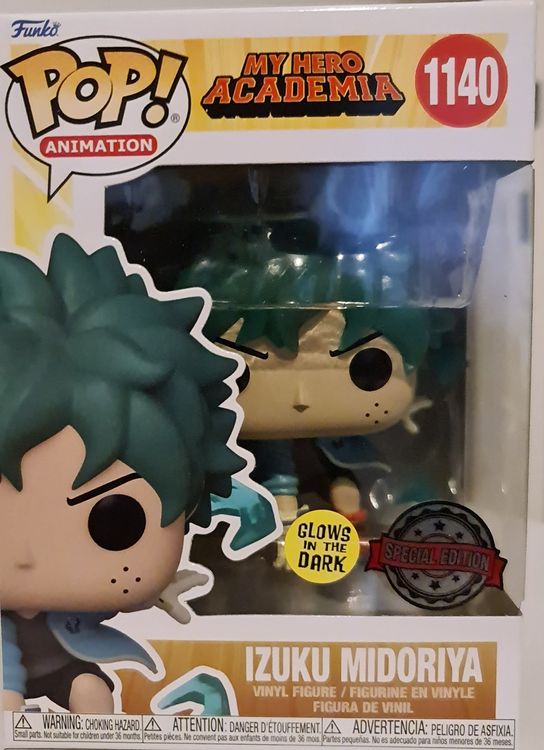 Funko Pop! My Hero Academia Izuku Midoriya 1140 Spécial GITD (Neuf avec ...