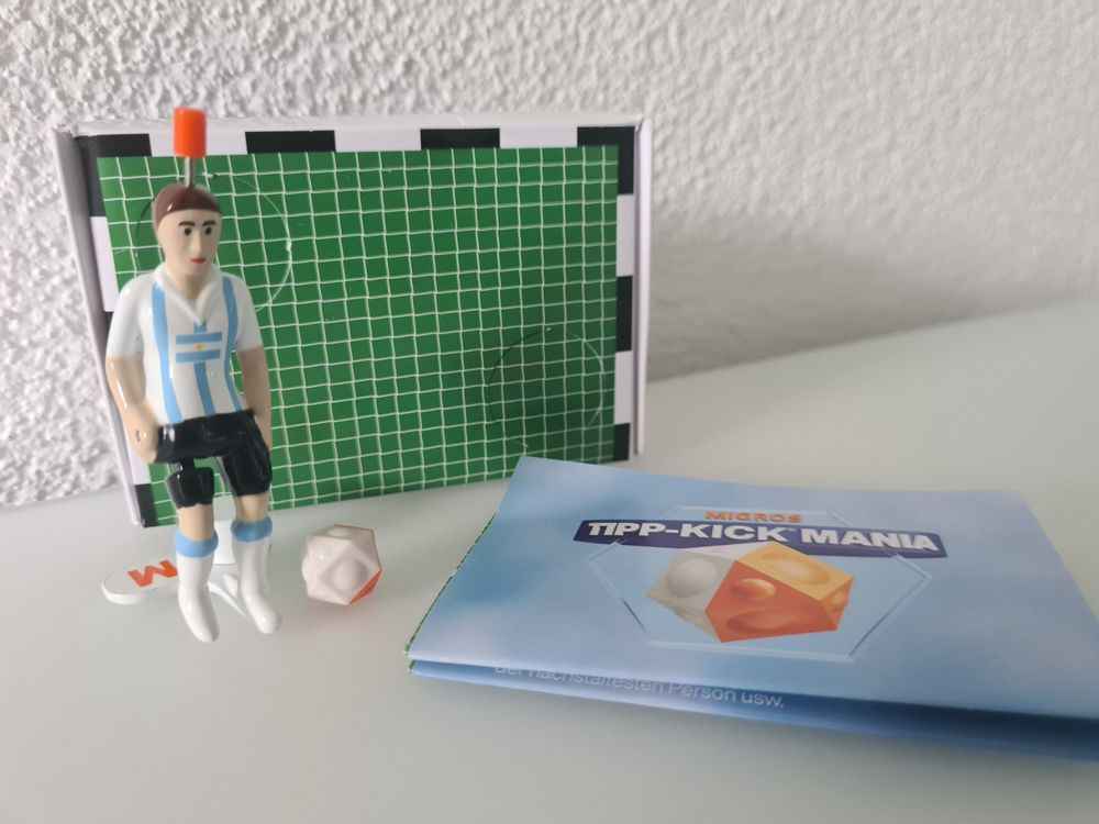 MIGROS Tipp-Kick Mania 2022 Figur Argentinia Nr. 10 (männlic (Neu und ...