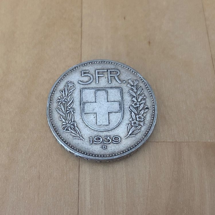 5 Franken 1939 (Gebraucht) in Spiez für CHF 8 – mit Lieferung auf Ricardo kaufen