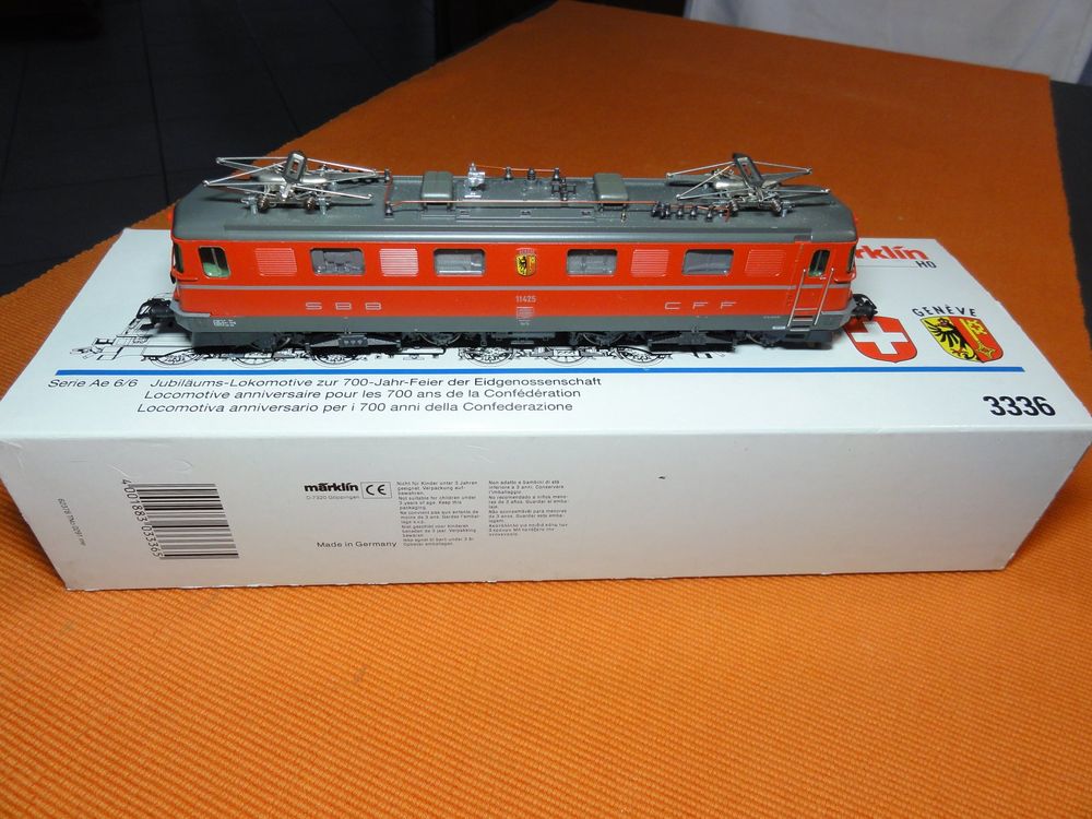 Märklin 3336 Lokomotive HO Ae 6/6 rot AC (Neu (gemäss Beschreibung)) in ...