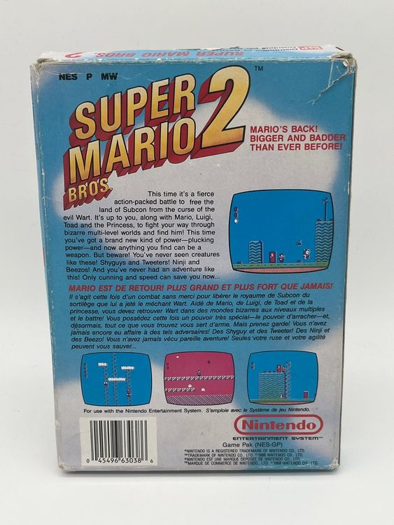 Super Mario Bros 2 NES OVP Nintendo Deutsch | Kaufen auf Ricardo