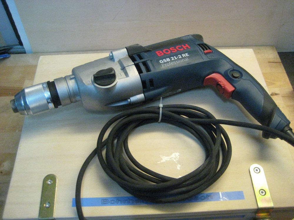 Bosch 2 Gang Schlag-Bohrmaschine GSB Professional in Holzbox (Gebraucht ...