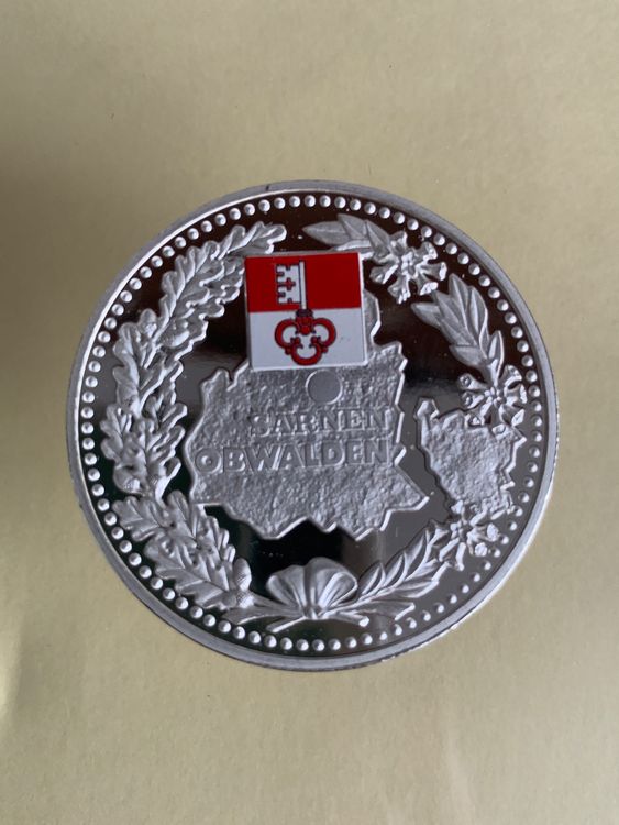 OBWALDEN - Silber 999 - 1 UNZE/ONCE - Polierte Platte (Gebraucht) in LE LIGNON für CHF 38 – mit ...