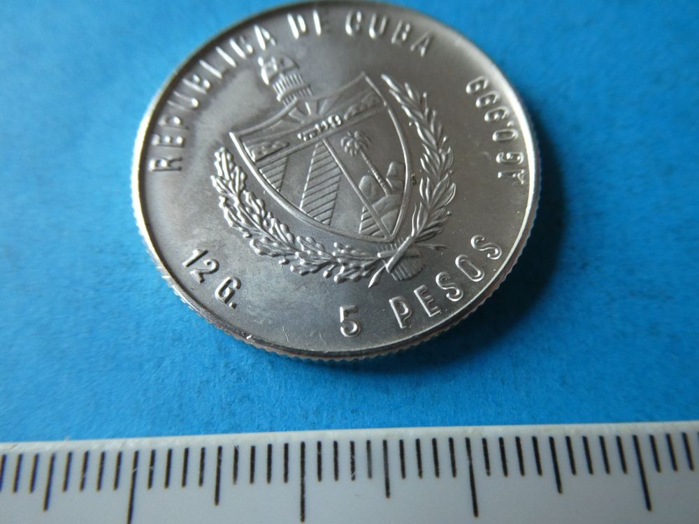 Cuba 1985, 5 Pesos Sondermünze Silber .999 12 gr (Neu (gemäss Beschreibung)) in Hinterforst für ...
