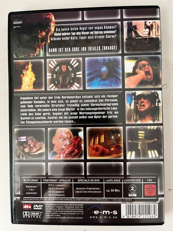 Cube Zero (2005) DVD 📀 (Neu (gemäss Beschreibung)) in Sierre für CHF 2.95 – mit Lieferung auf ...