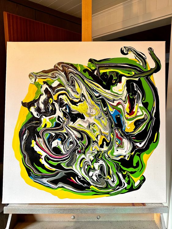 Acrylic pouring auf Leinwand (Neu (gemäss Beschreibung)) in Kriens für CHF 1 – mit Lieferung auf ...