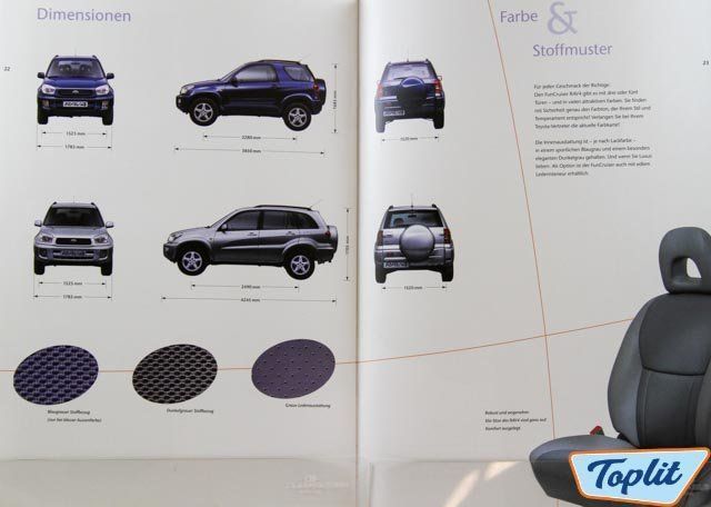 ORIGINAL NEUWAGEN PROSPEKT - TOYOTA - RAV 4 - MODELLE - 2000 | Kaufen ...