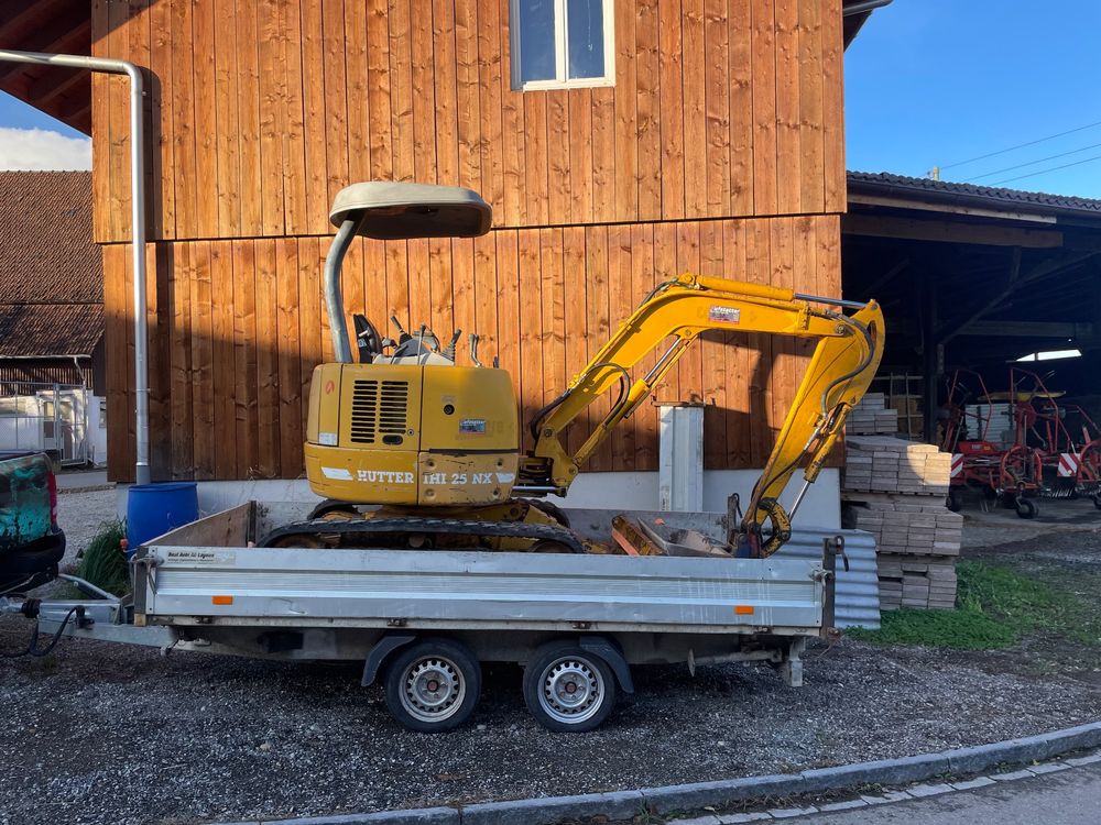 Bagger Hutter IHI 25 NX (Gebraucht) in Wetzikon ZH für CHF 10800 – nur Abholung auf Ricardo kaufen
