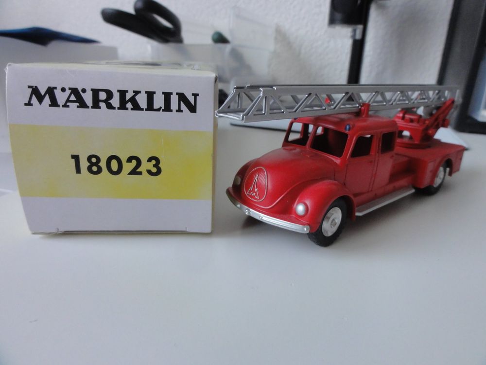 Märklin 18023 Magirus Feuerwehr Drehleiter Replika von 2007 (Neu und ...