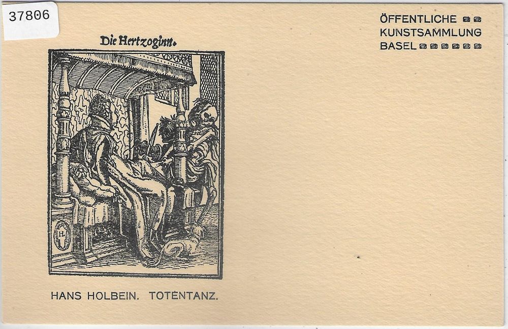 Basel - Hans Holbein - Totentanz - Die Hertzoginn (Gebraucht) in ...