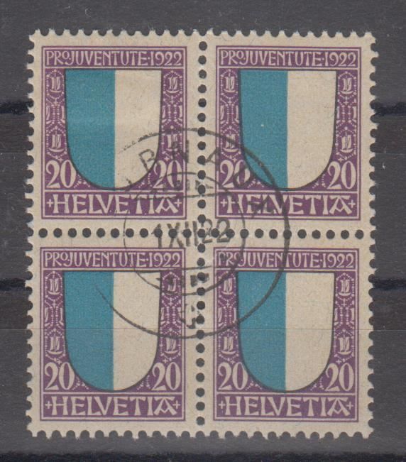 Pro Juventute 23 bloc de 4 oblit. 320.-- (Gebraucht) in Boécourt für CHF 30 – mit Lieferung auf ...