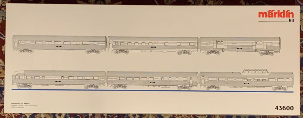 Märklin HO Streamliner-Set Amtrak 43600 (Neu (gemäss Beschreibung)) in ...