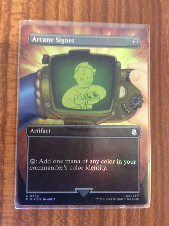 MTG - FOIL Arcane Signet (0356 - Borderless) x1 (Neu (gemäss ...