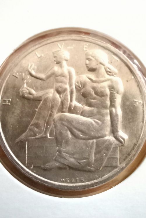 5 Franken Gedenkmünzen, Silber, 1939,1944,1948,Schweiz (Gebraucht) in Wattwil für CHF 41 – mit ...