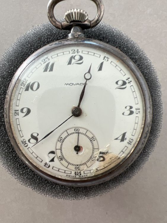 Movado Taschenuhr echt Silber 49 mm (Gebraucht) in Pfeffingen für CHF 25 – mit Lieferung auf ...