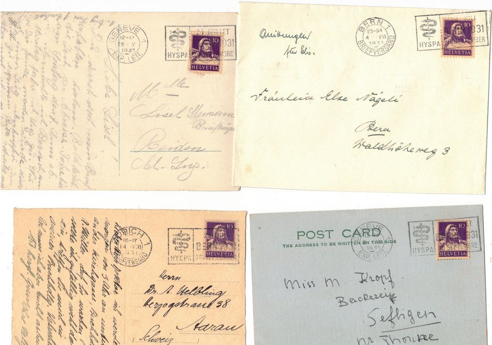 HYSPA Sport 3 versch. Stempel Briefmarken Hygiene (Gebraucht) in Widnau ...
