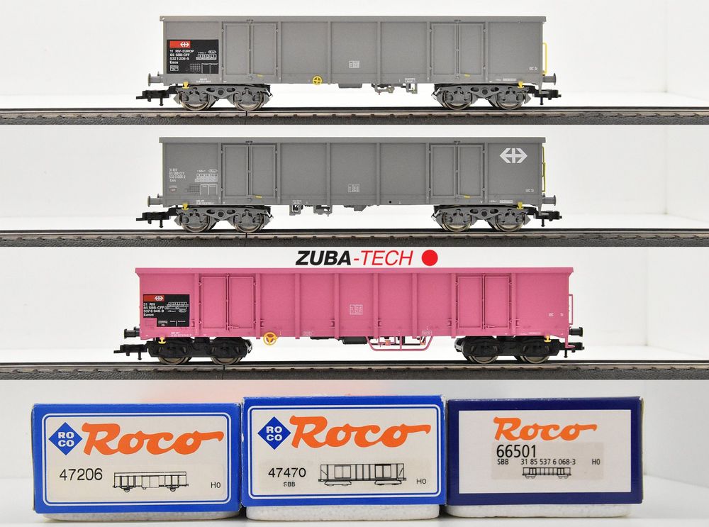 Roco 3x Hochbordwagen der SBB H0 GS mit OVP | Kaufen auf Ricardo