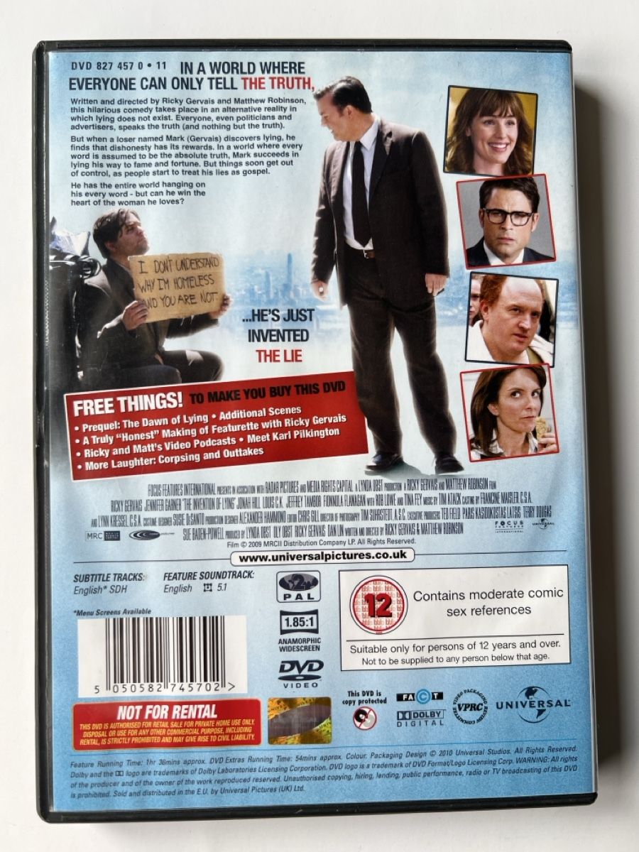 The Invention of Lying Ricky Gervais ENGLISH DVD (Gebraucht) in Luzern ...