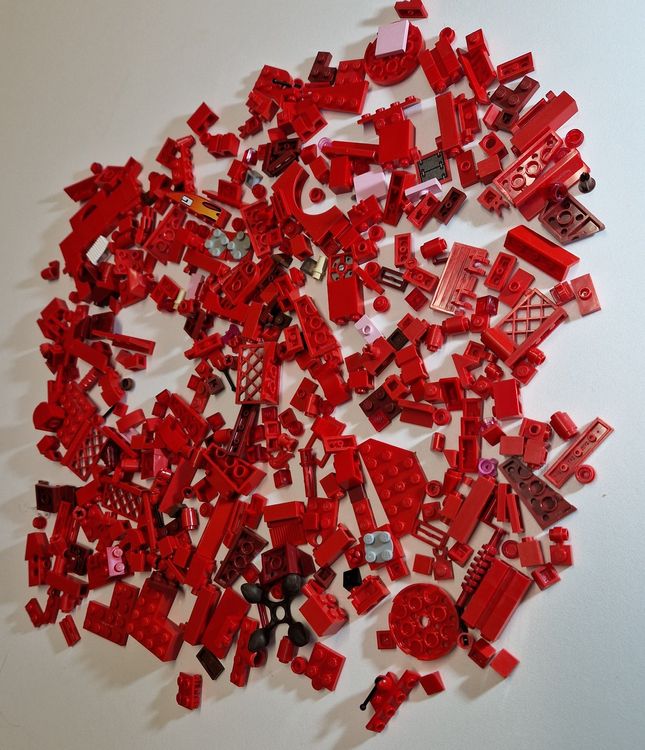 LEGO 440 Stk. Kleinteile Steine Bricks Rot | Kaufen auf Ricardo
