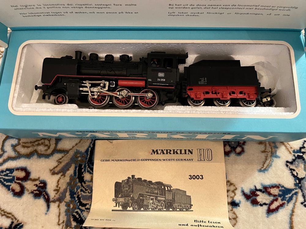 Märklin 3003 Dampflok DB 24 058 in OVP (Gebraucht) in Schlieren für CHF ...