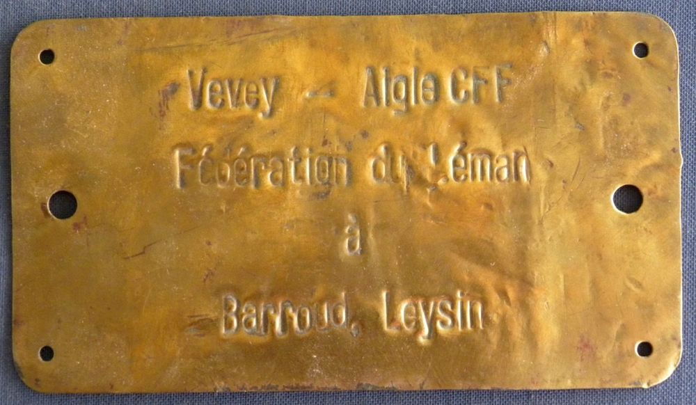 3 étiquettes métaliques pour boille à lait: Leysin--Aigle | Kaufen auf ...