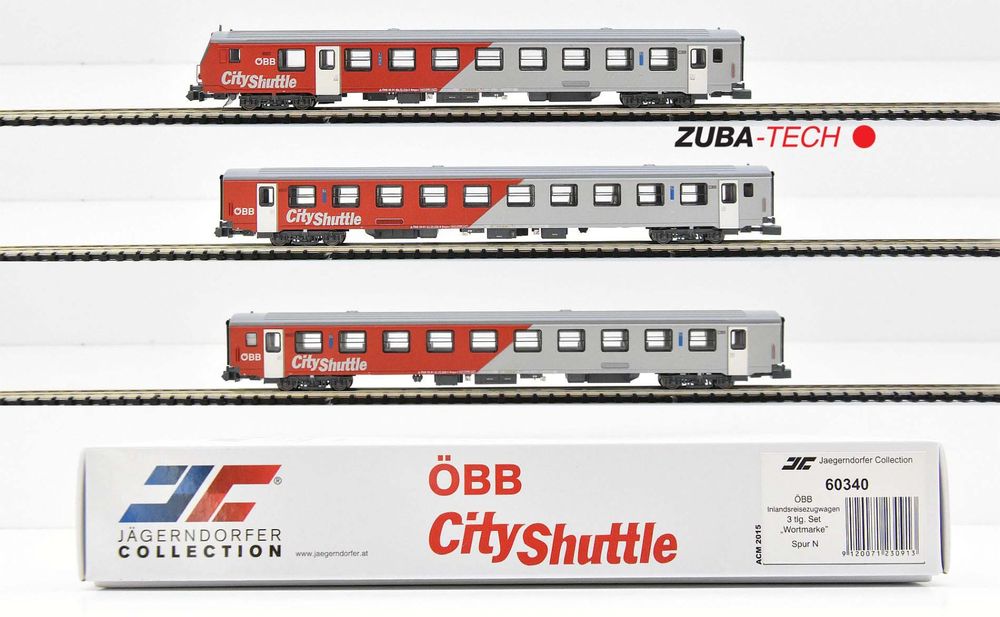 Jägerndorfer 60340 Personenwagen-Set CityShuttle ÖBB N OVP (Gebraucht ...