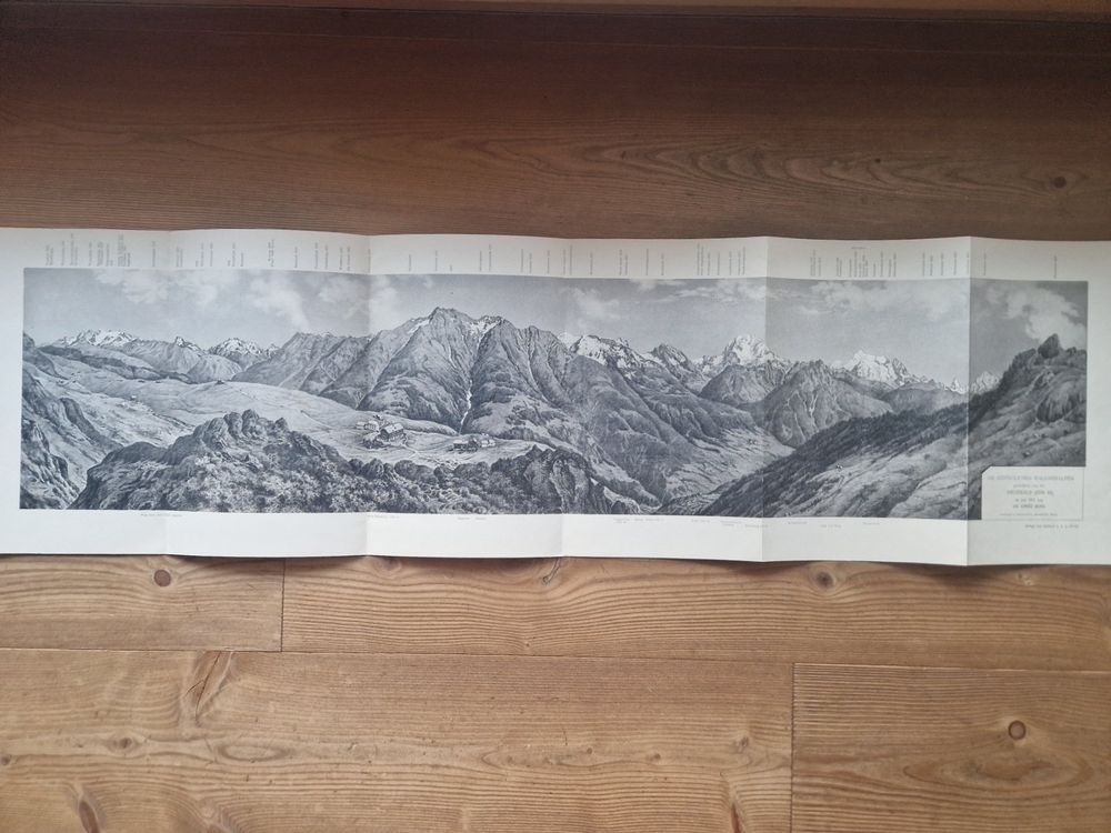 Wallis Alpen Panoramabild Litho | Kaufen auf Ricardo