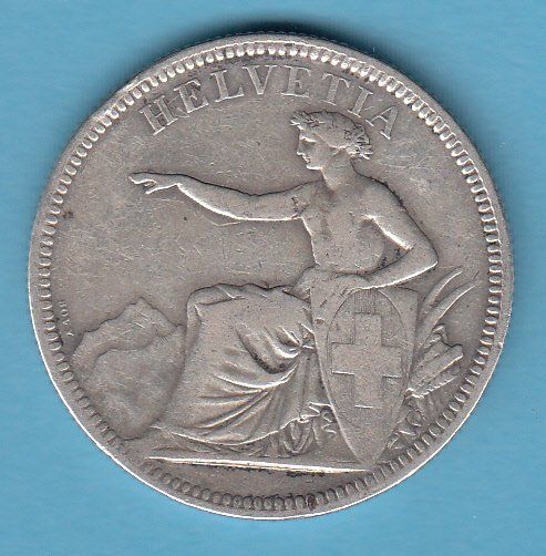 5 Franken 1874 B. Sitzende Helvetia | Kaufen auf Ricardo
