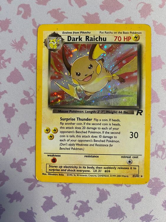 Pokemon - 83 - Dark Raichu - Team Rocket - 2000 - HOLO | Kaufen auf Ricardo