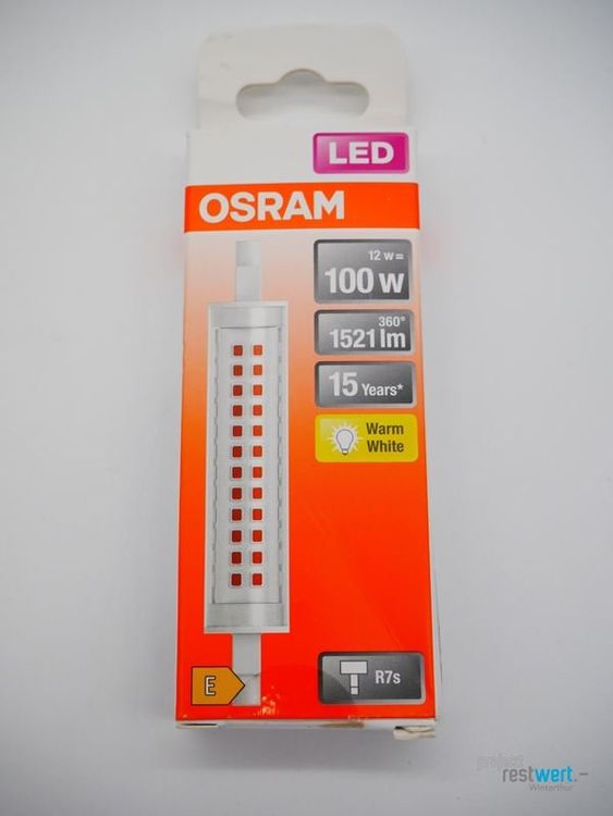 OSRAM Slim Line LED R7s, 118mm, 12W, 1521lm (Neu und originalverpackt ...