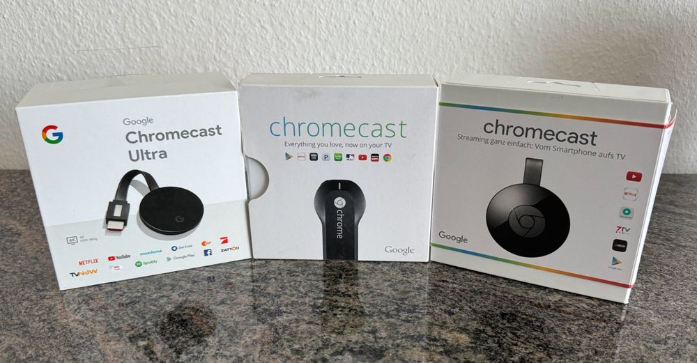 Google Chromecast (3 Stück) (Gebraucht) in Busswil TG für CHF 20 – mit ...