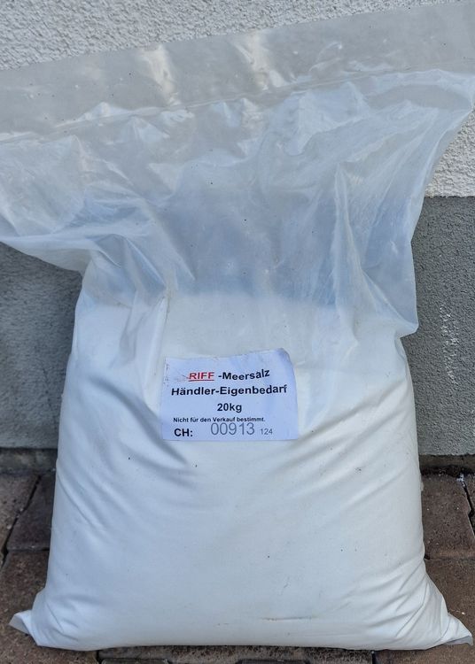 Salz für Meerwasser Riffaquarium (Neu und originalverpackt) in Mauren TG für CHF 29 – nur ...