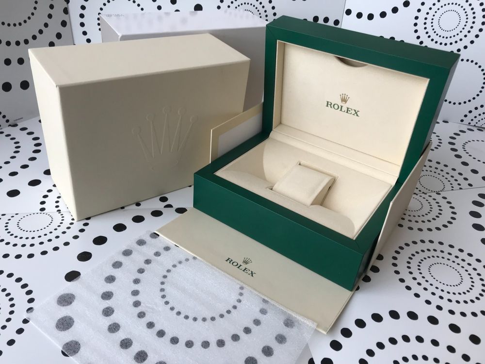 ROLEX ORIGINAL - BIG WATCH BOX ECRIN SCHACHTEL - TOP !!! | Kaufen auf ...