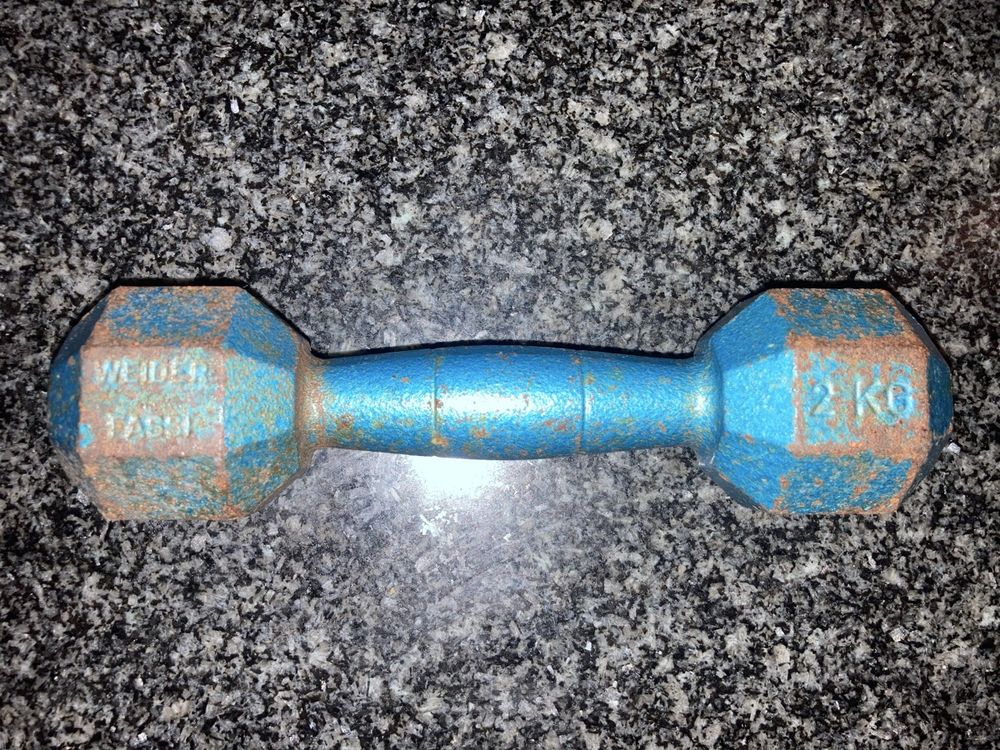 Weider Fassi Hantel, 2 kg, blau, Vintage Workout💪 (Gebraucht) in Zürich ...