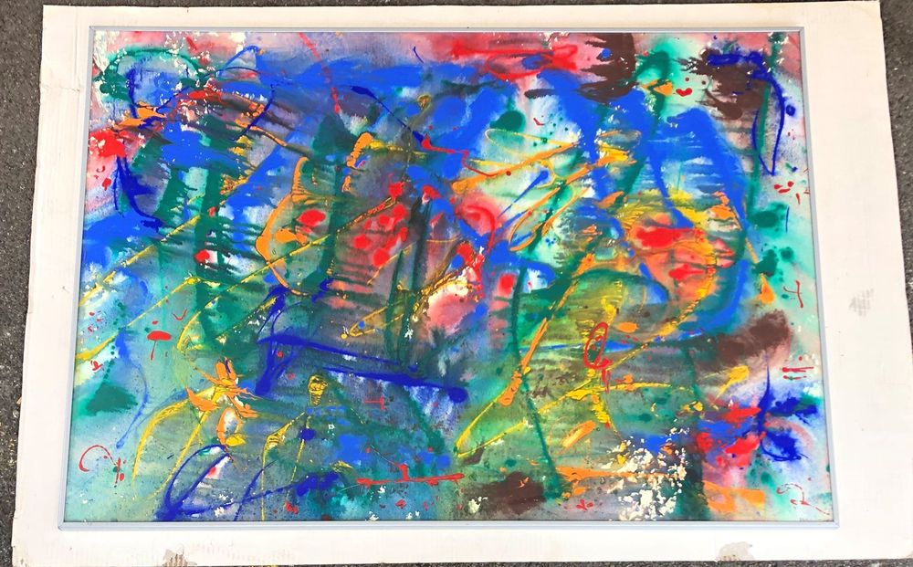 Grosses Abstrakt Gemälde Signiert | Kaufen auf Ricardo