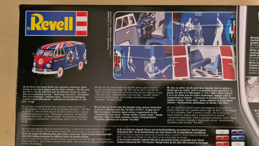 1:24 Volkswagem T1 Bus The Who + Farben Kleber Revell 05672 | Kaufen ...