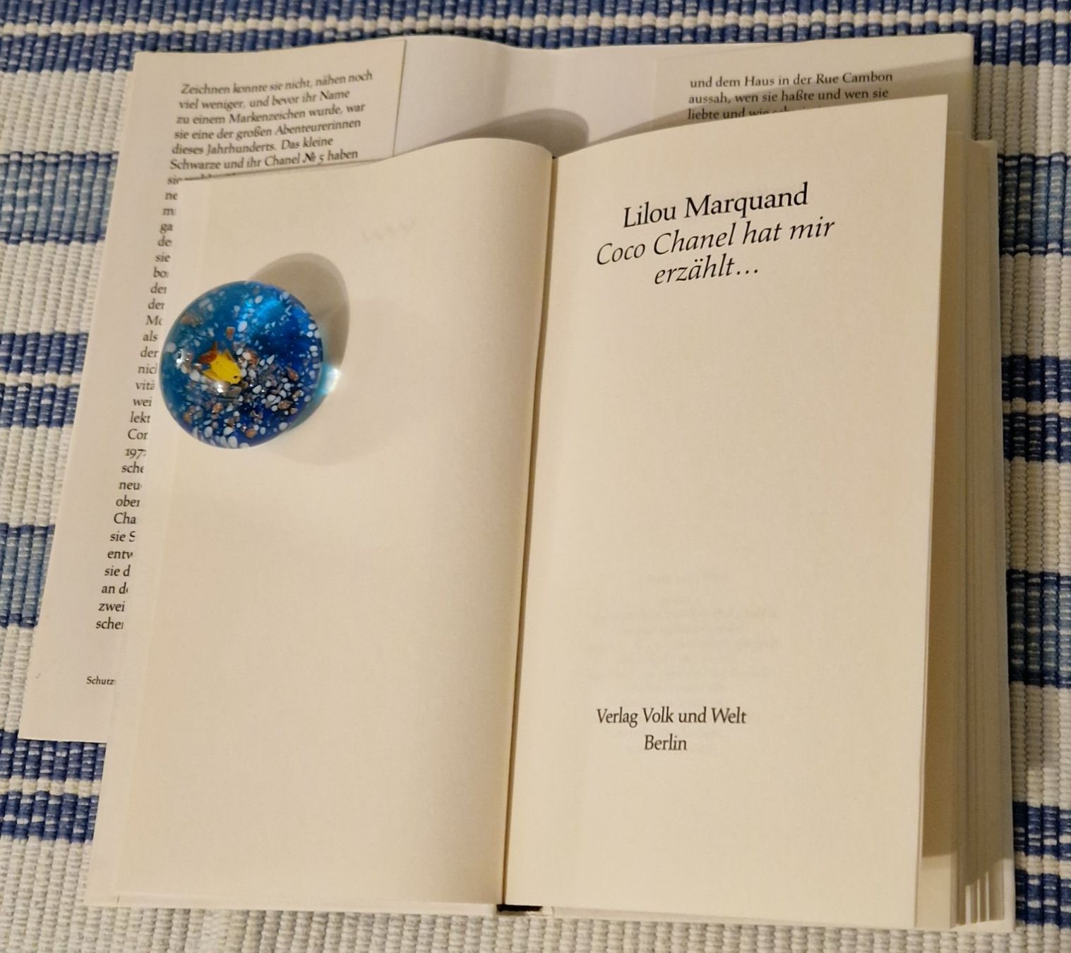 Coco Chanel hat mir erzählt L. Marquand - Abh. oder Versand (Gebraucht ...