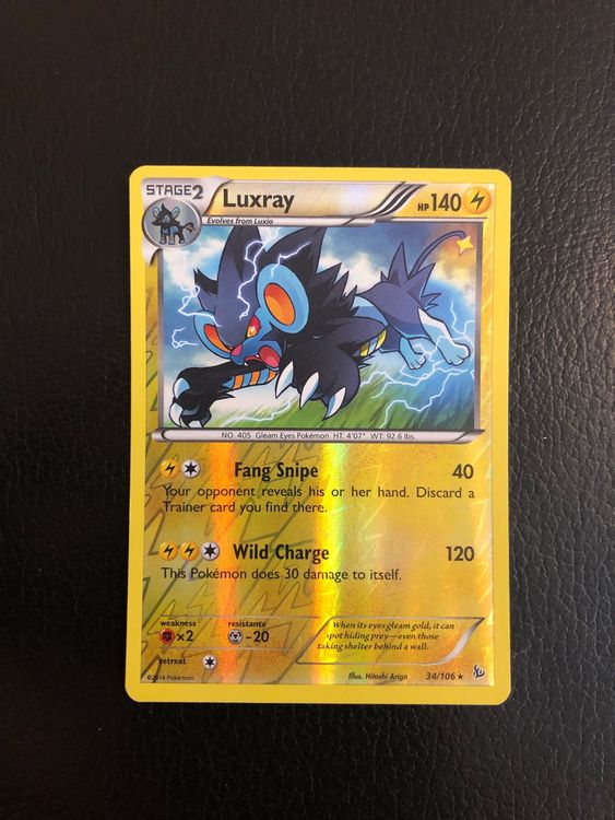 XY Flashfire Luxray rare reverse 34/106 Ab 1 (Gebraucht) in Paradiso für CHF 3 – mit Lieferung ...