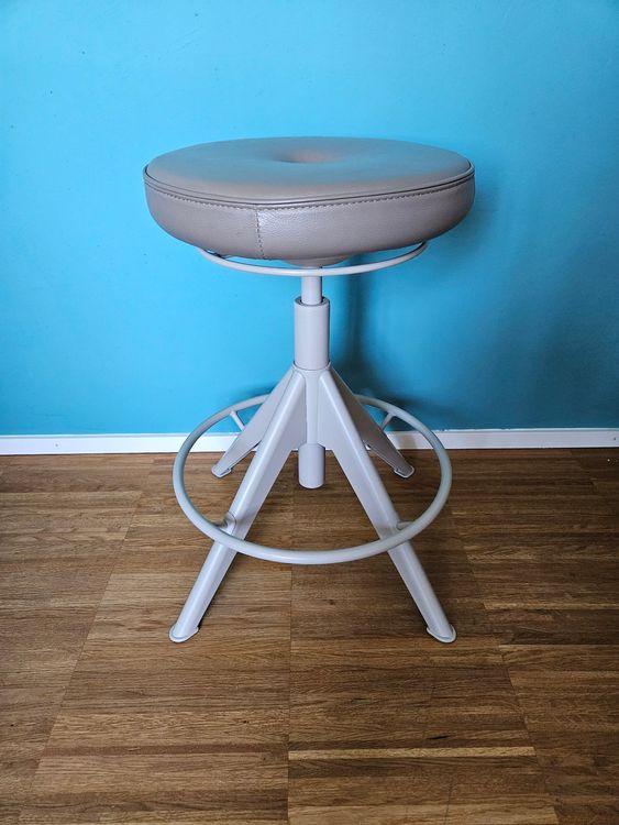 IKEA Hocker/Stehstütze Trollberget, Leder, höhenverstellbar | Kaufen ...