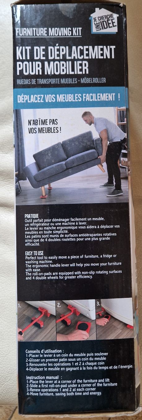 Kit levage et déplacement de meubles 150kg. (Neuf avec emballage d ...