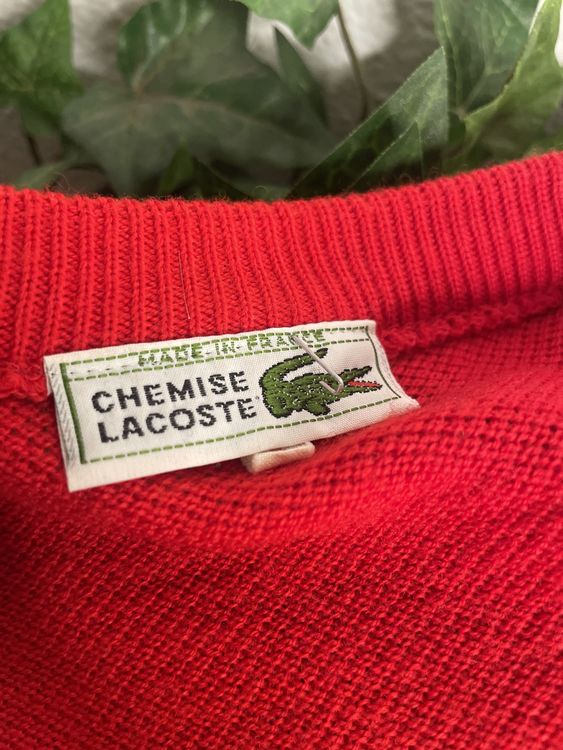 Lacoste lighter Pullover Rot | Kaufen auf Ricardo