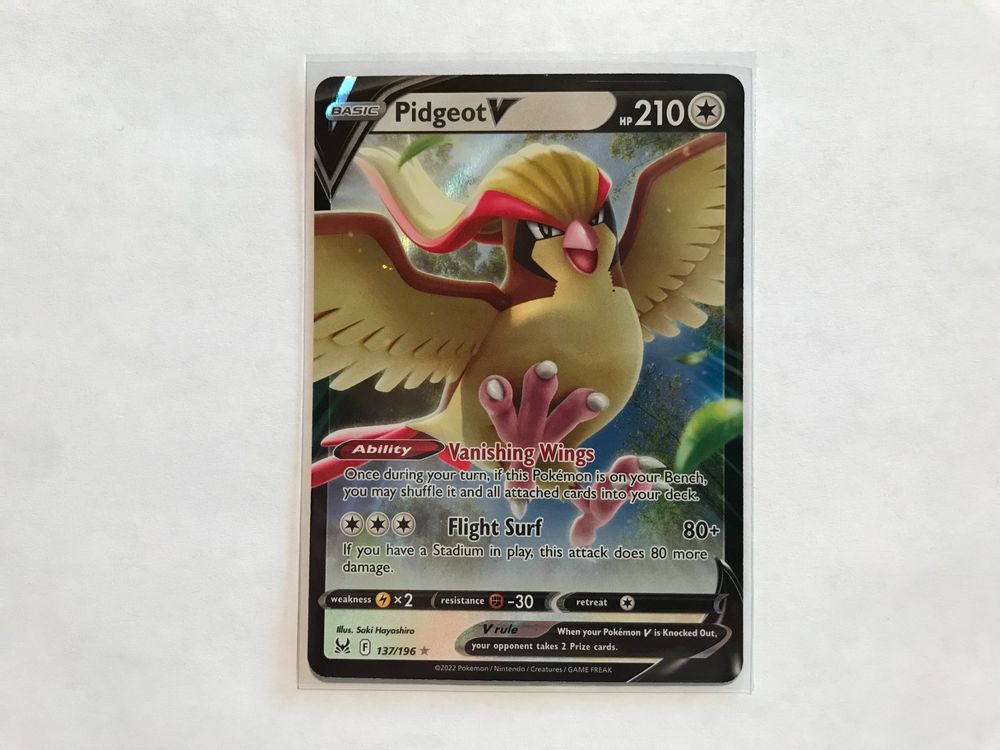 Pidgeot V Lost Origin EN (Neu (gemäss Beschreibung)) in Hagendorn für ...