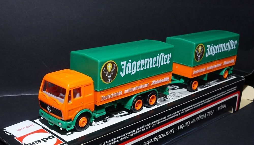 Mercedes Jägermeister Lastzug Herpa 1:87 (Neu (gemäss Beschreibung)) in ...