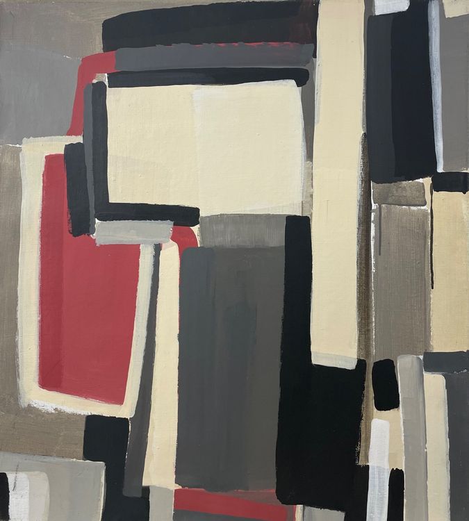 Grosses Modernes Gemälde unleserlich Signiert | Kaufen auf Ricardo