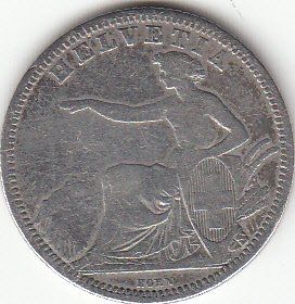 1 Franken 1861 Sitzende Helvetia ss (Gebraucht) in Gossau SG für CHF 23 – mit Lieferung auf ...