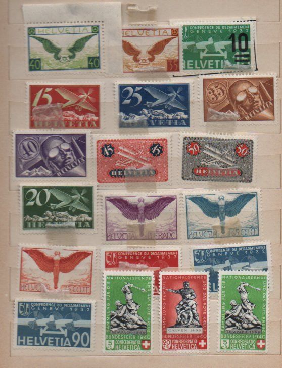Schweiz Flugpost Marken Lot mit Falz | Kaufen auf Ricardo
