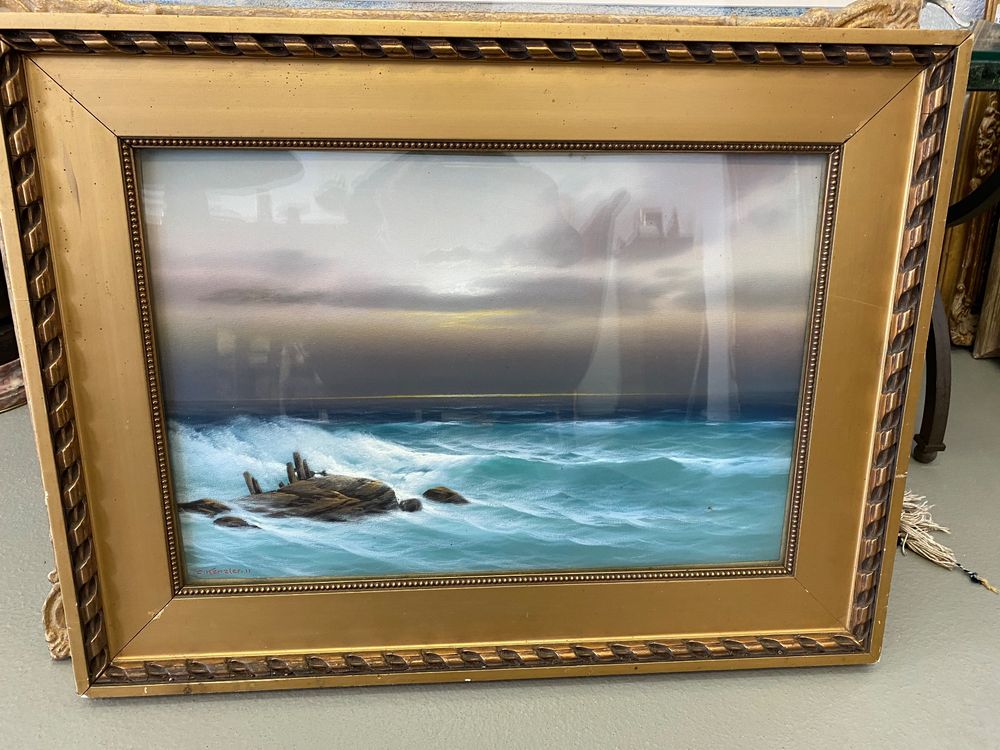 Carl KENZLER (1900-1935) Tableau pastel signée (Gebraucht) in Payerne ...